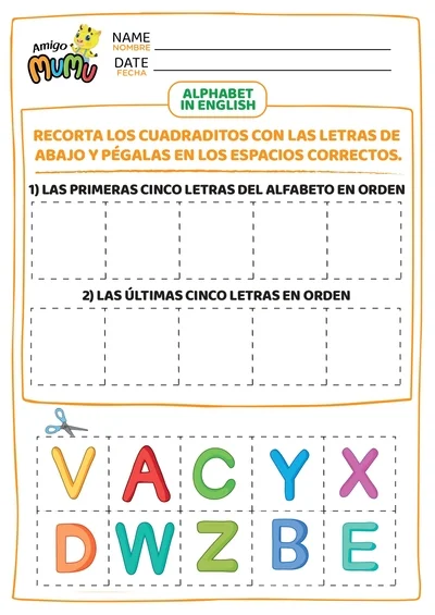 Hojas De Trabajo Del Alfabeto Para Imprimir